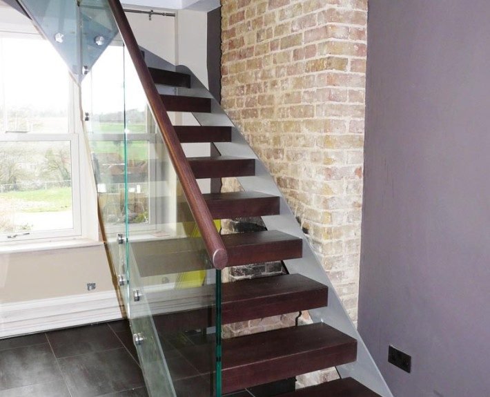 Bespoke Staircase Kent with steel stringers